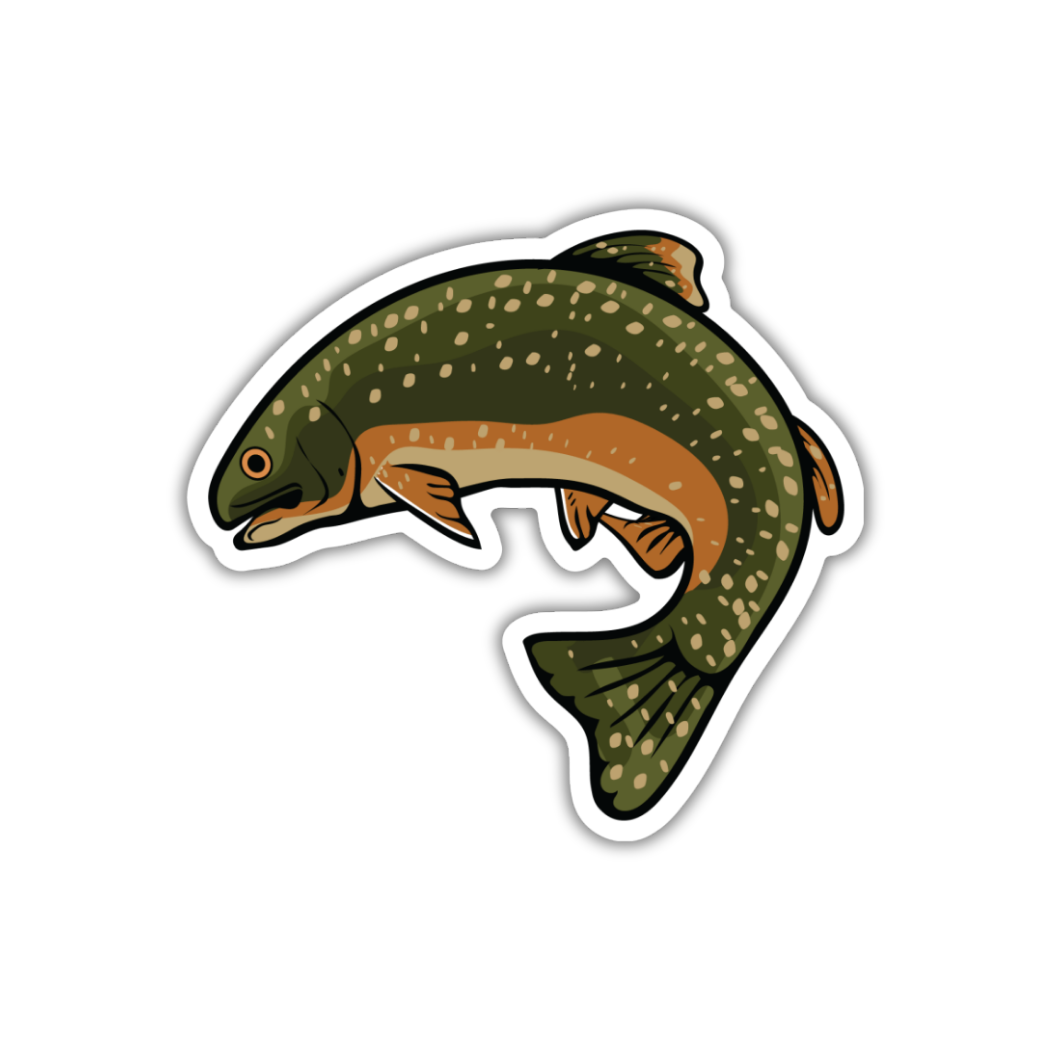 Brook Trout - Fly Fishing Sticker – The West Virginia Company