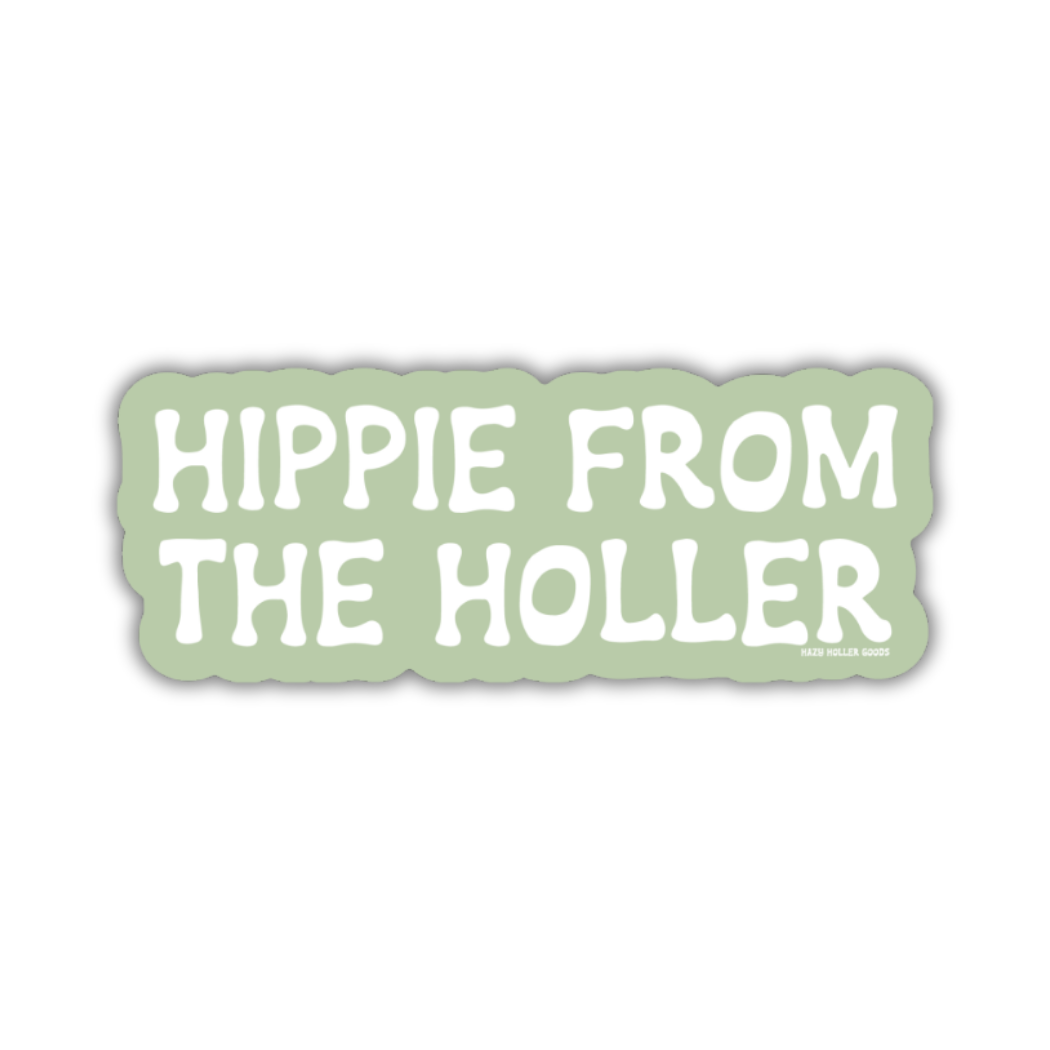 Hippie From The Holler - Sticker – The West Virginia Company