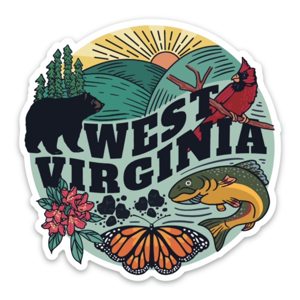 West Virginia Icons - Sticker – The West Virginia Company