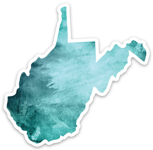 Green Watercolor - Sticker – The West Virginia Company